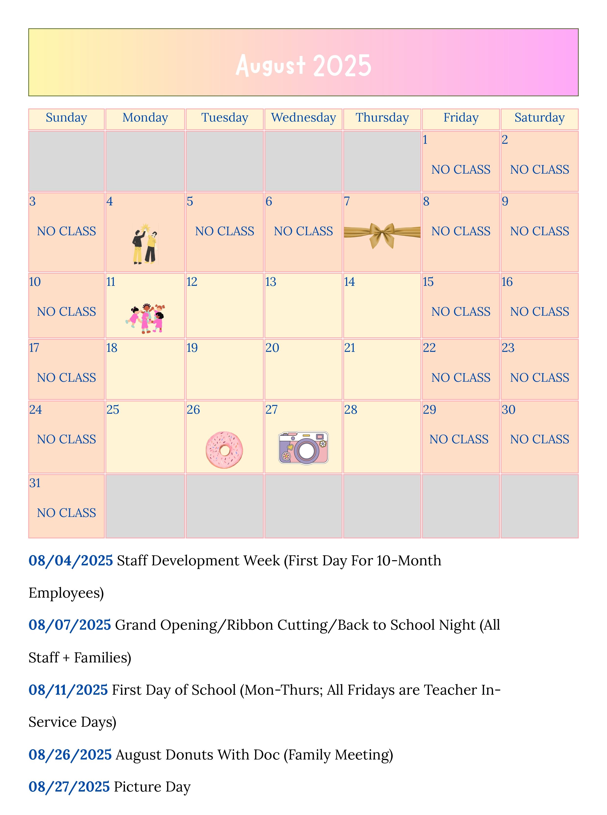 2025-2026 School Year | Vegas Vista Academy