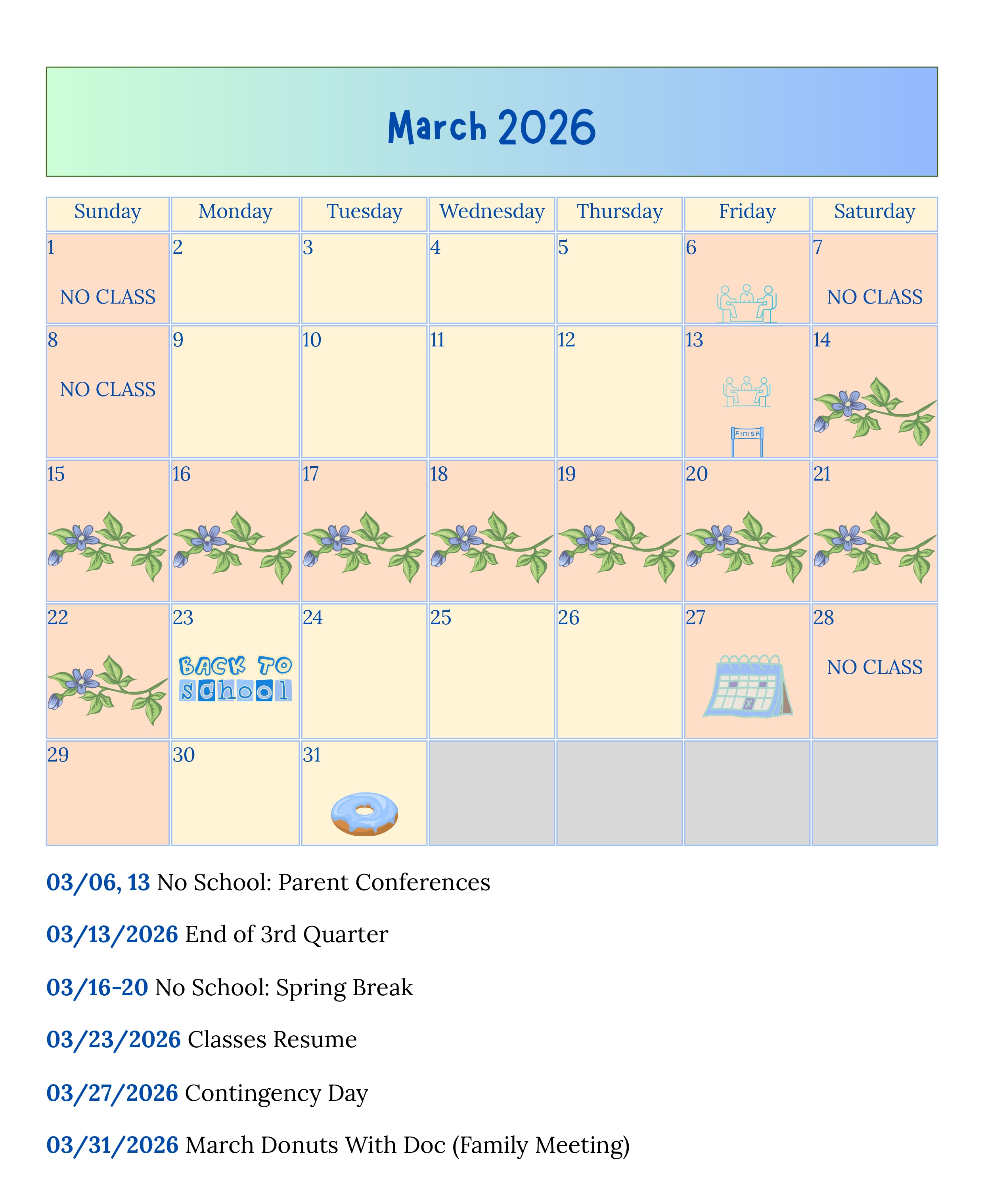 2025-2026 School Year | Vegas Vista Academy