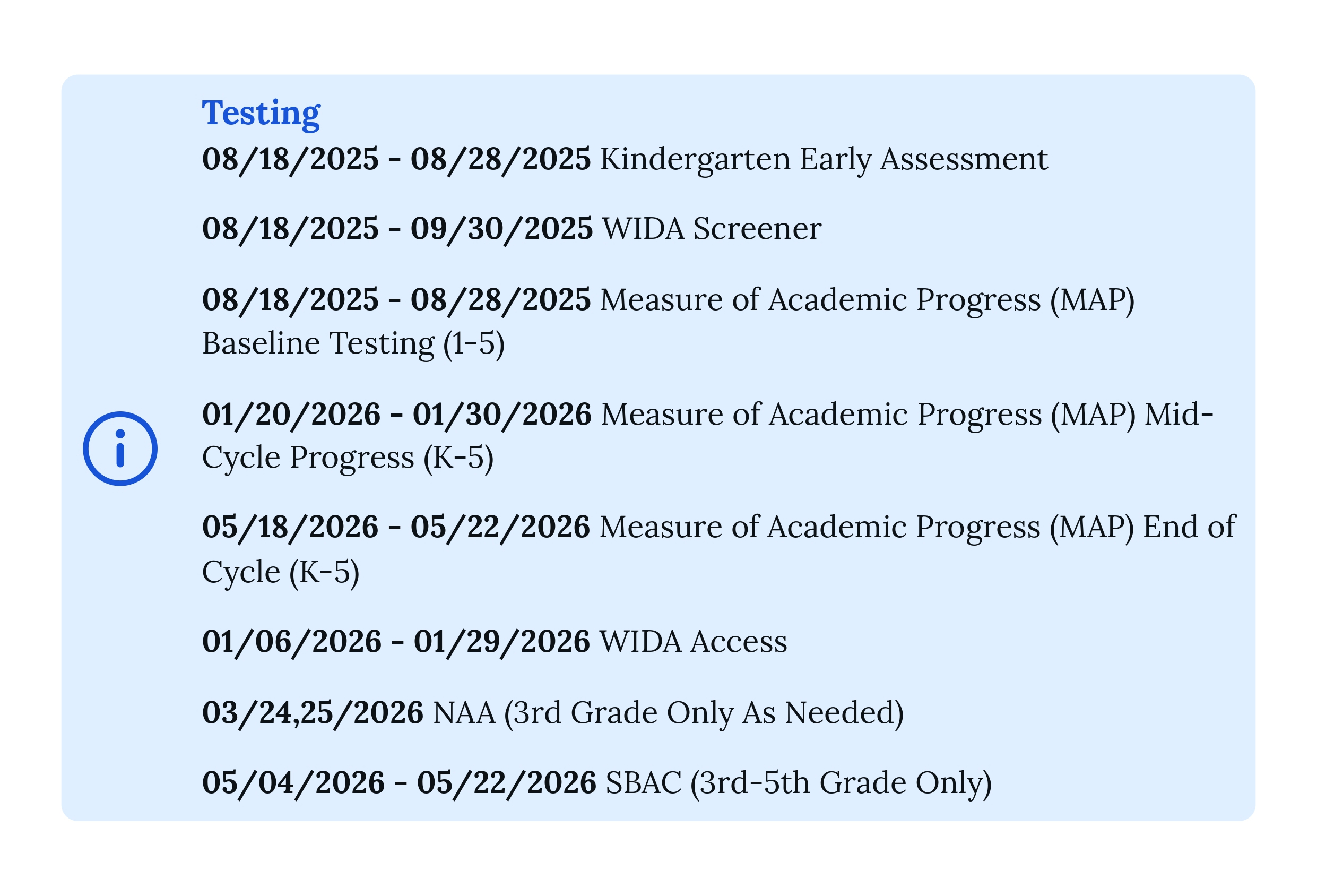 2025-2026 School Year | Vegas Vista Academy