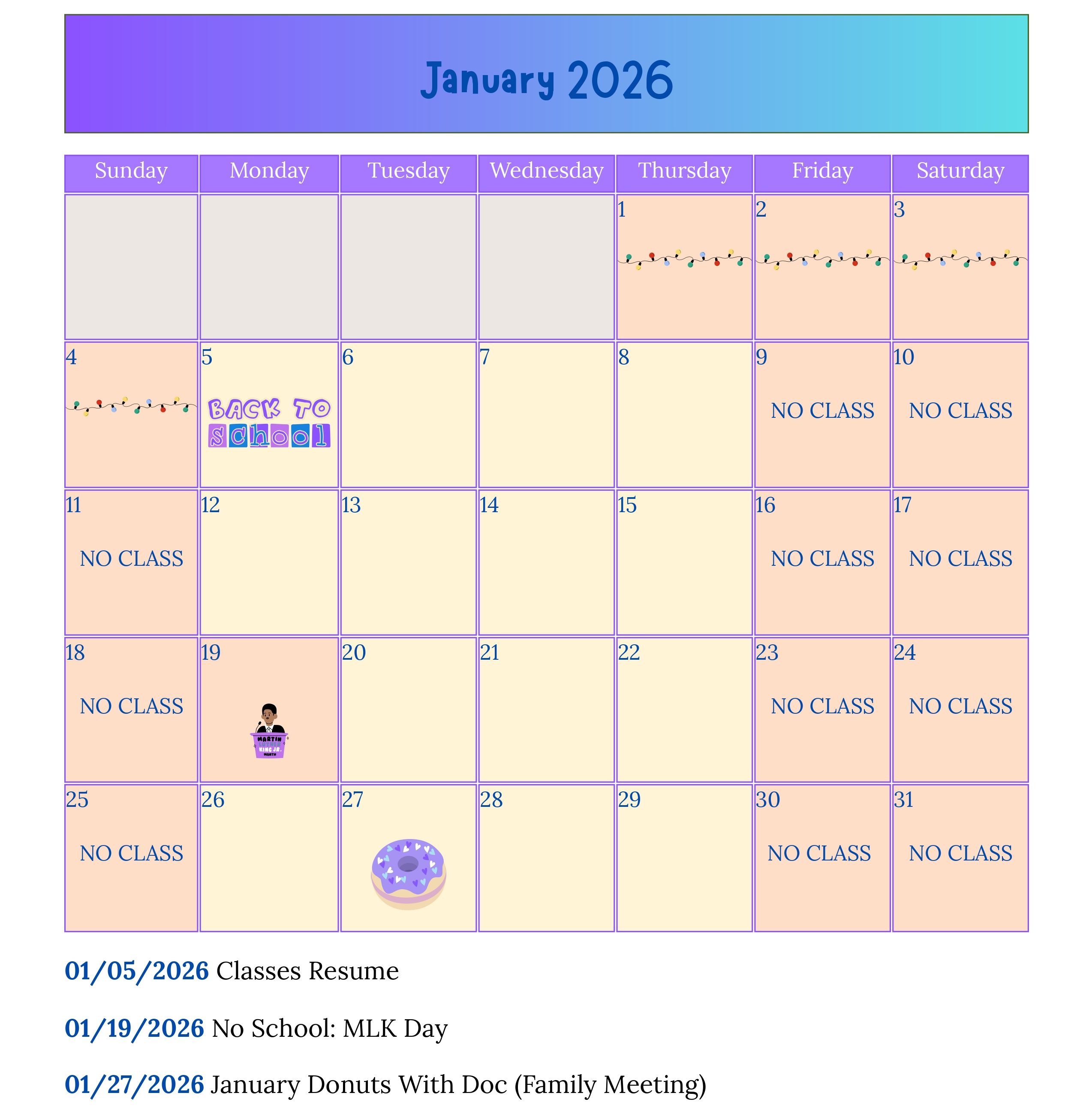 2025-2026 School Year | Vegas Vista Academy